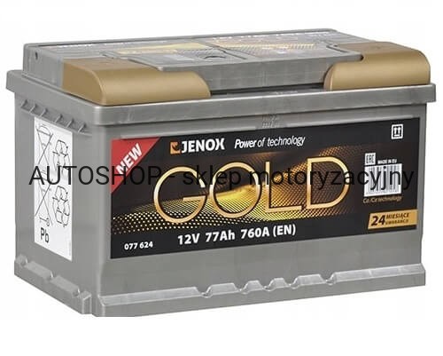 Jenox Gold 12V 77Ah/760A P+ Akumulatory Warszawa
